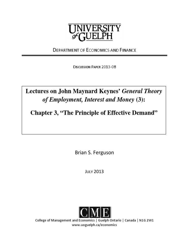 Keynes' Effective Demand Explained | PDF | Business | Finance & Money ...