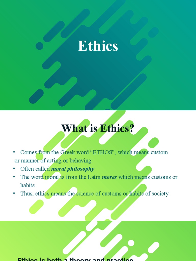 1-What Is Ethics | PDF | Morality | Conscience