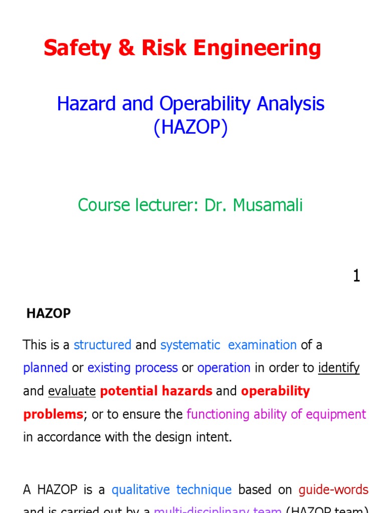 Hazop Analysis | PDF