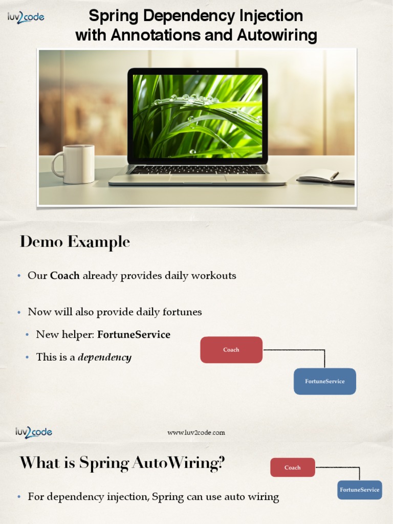 22 Annotation Constructor Injection Pdf Spring Framework Object Oriented Programming