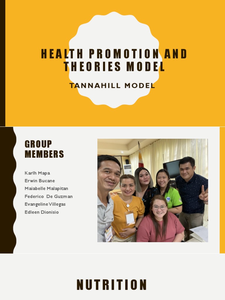 Group 3 Health Promotion and Theories Model | PDF