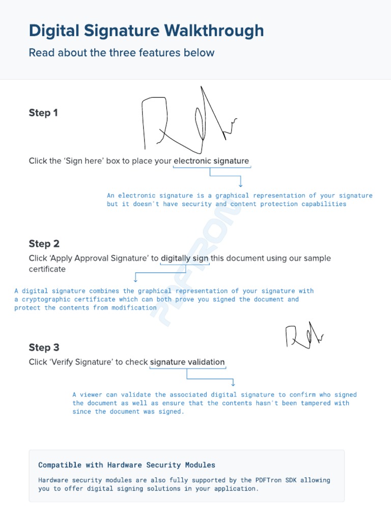 Digital Signature Walkthrough | PDF