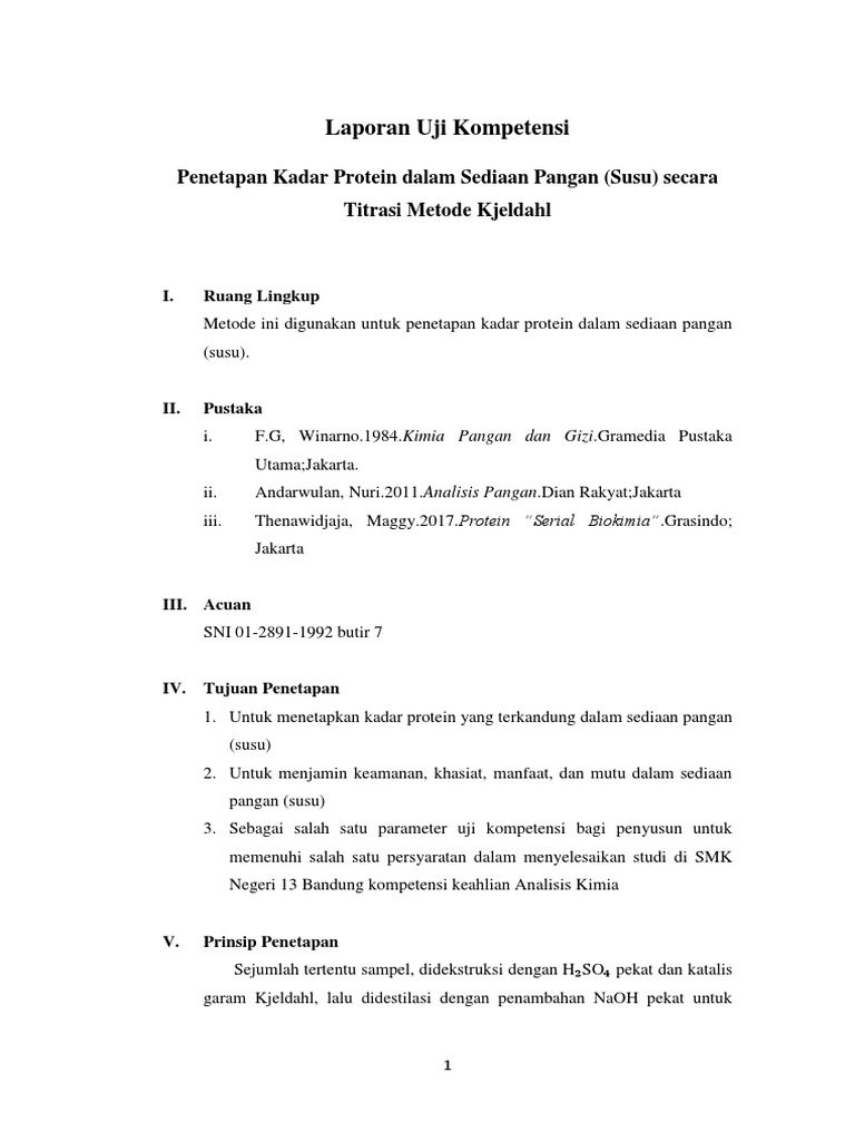 Laporan Uji Kompetensi | PDF