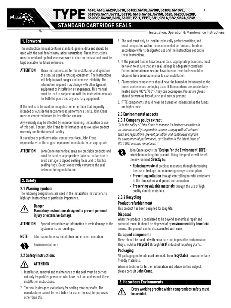 JC-556 Type 5610 IOM - Final - LoRes | PDF | Pump | Recycling