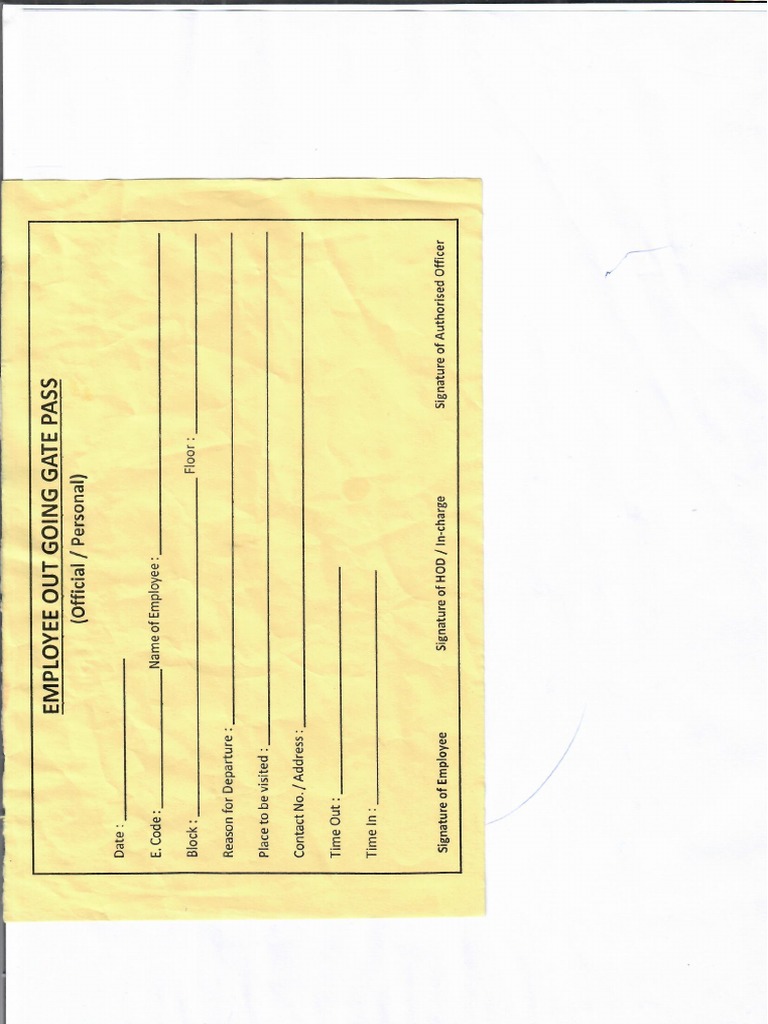 Scan Gate Pass | PDF