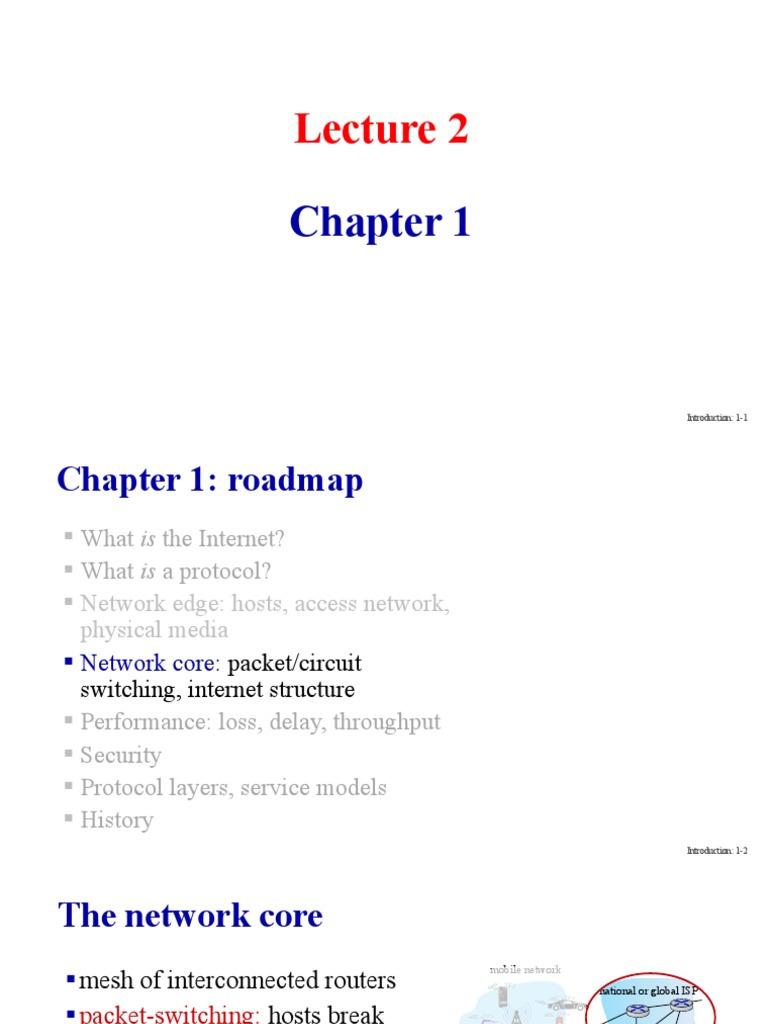 Lecture 2 | PDF | Computer Network | Packet Switching