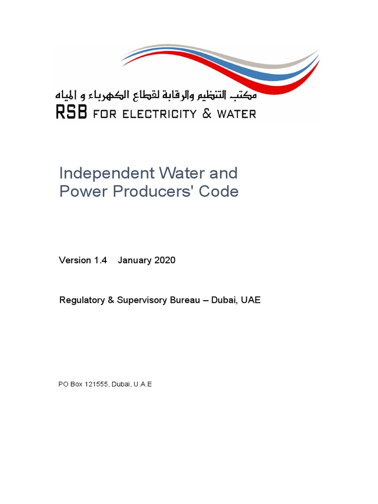 Regulatory Framework for Independent Power and Water Producers in Dubai ...