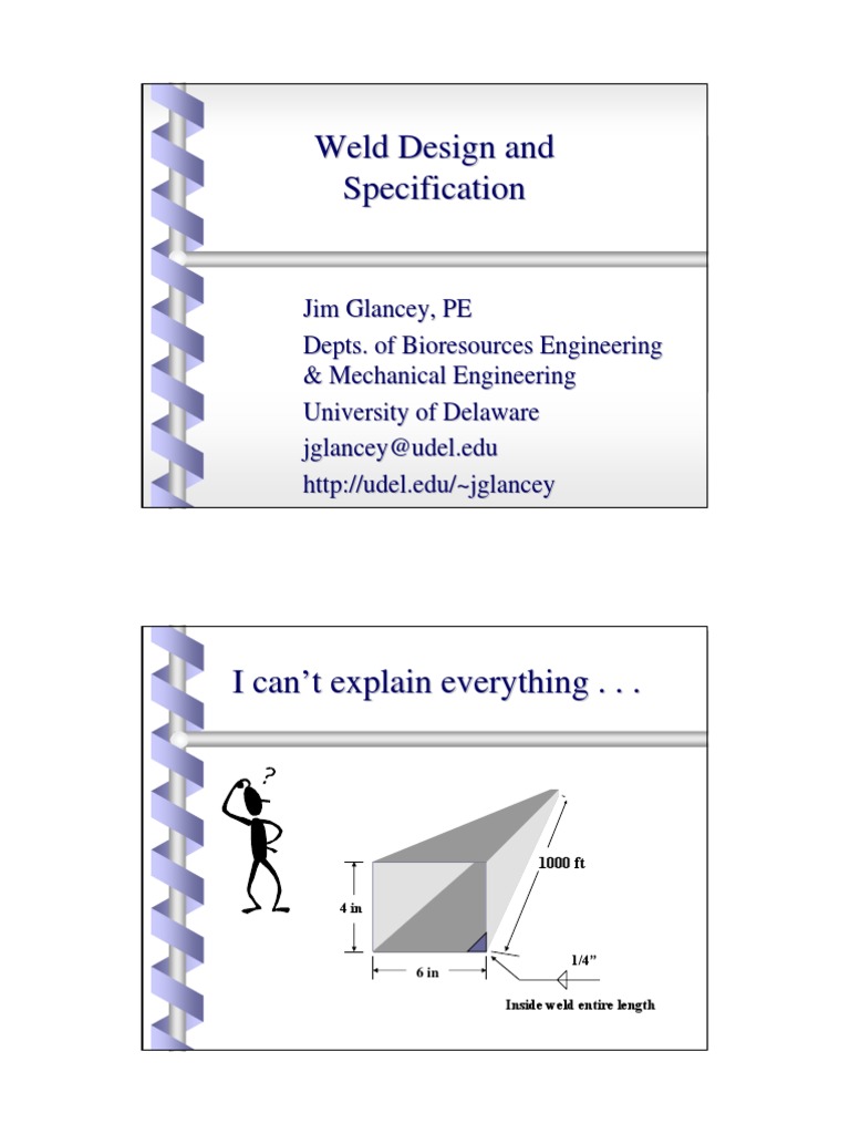 Weld Design Presentation | PDF