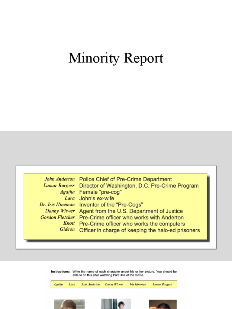 Minority Report Part 1 | PDF | Crimes | Crime & Violence