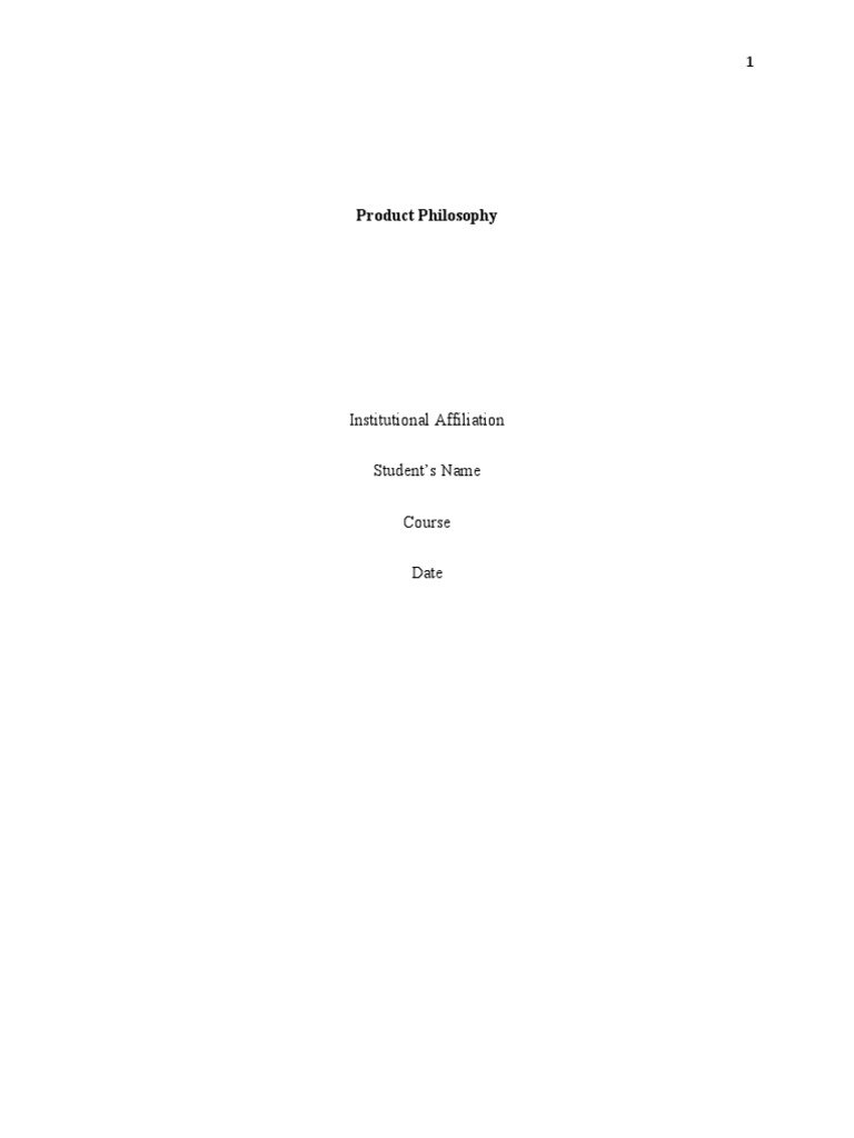 Product Philosophy - Edited | PDF | Apple Inc. | Marketing