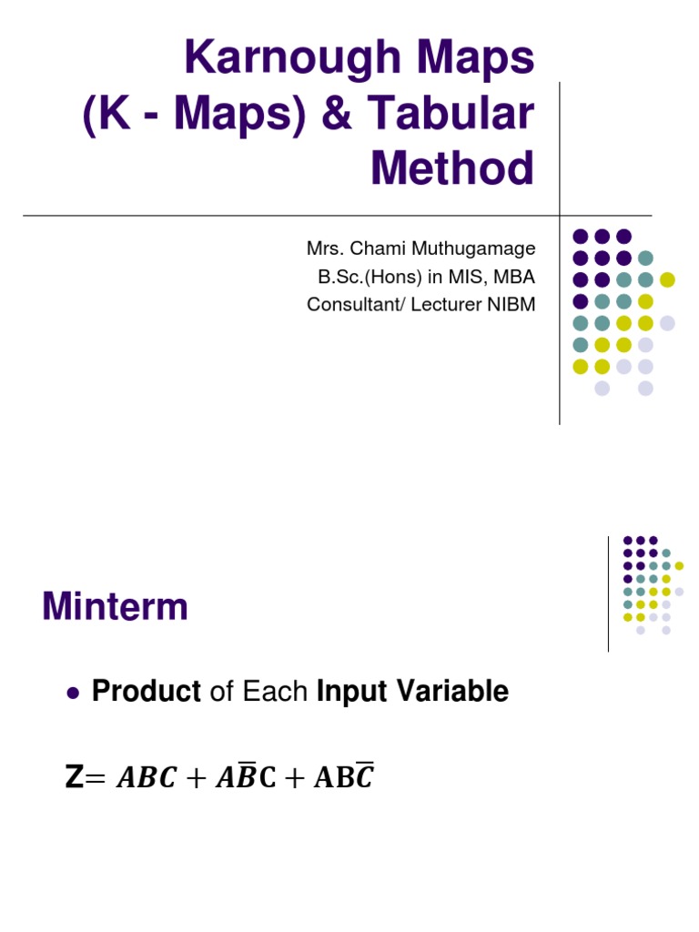 Karnaugh Maps for Boolean Simplification | PDF | Arithmetic | Theory Of Computation