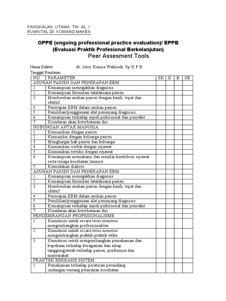 Contoh Oppe Dokter | PDF