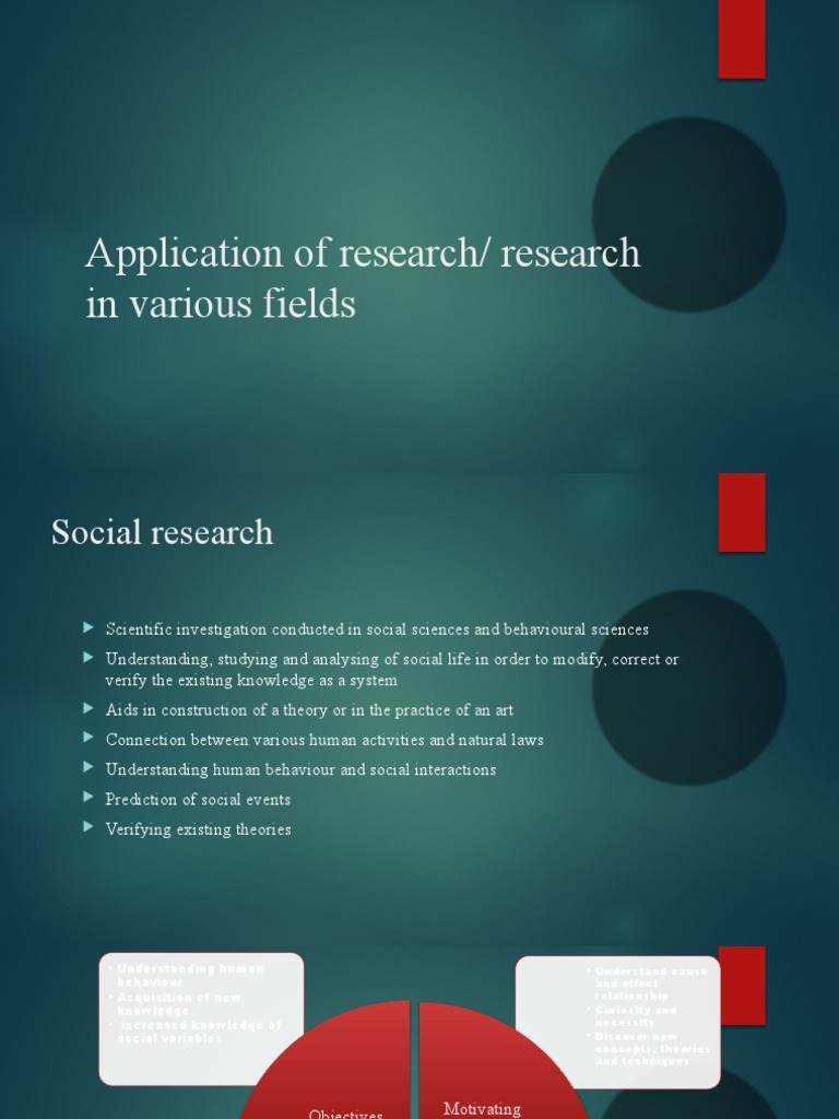 Application of Research | PDF | Science | Scientific Method
