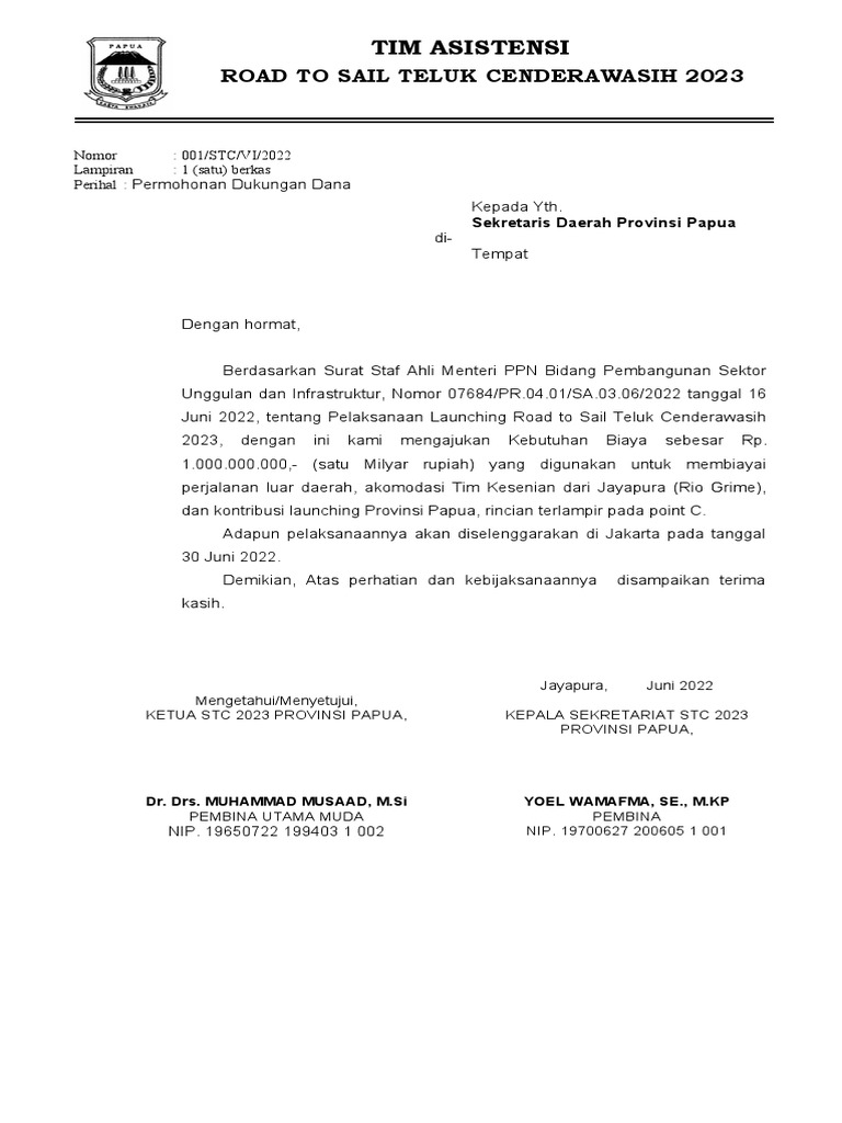 Surat Pengantar Tor STC | PDF