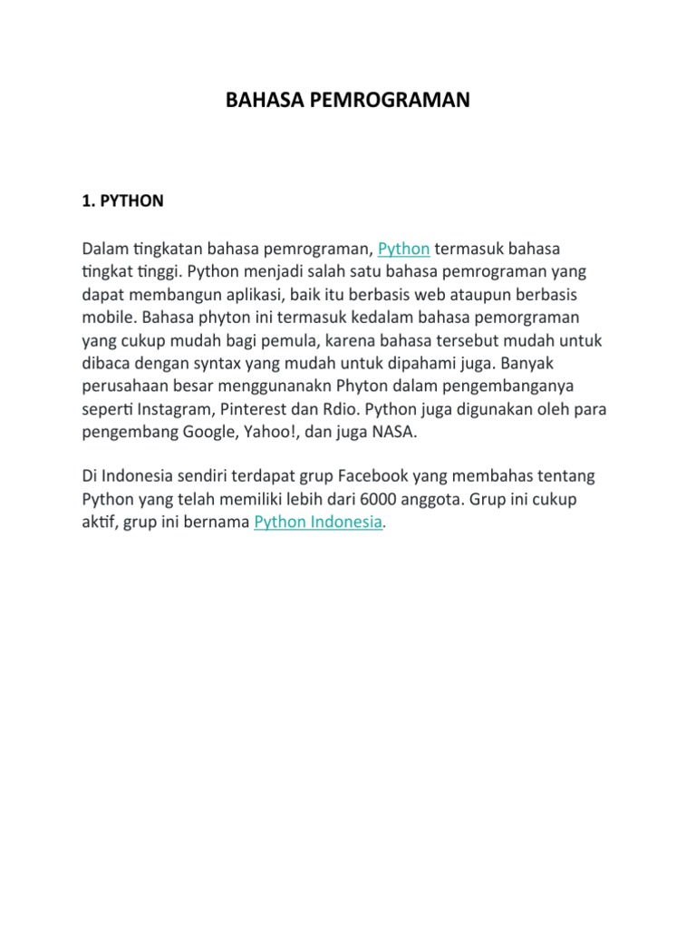 Bahasa C: Pemrograman Tertua | PDF | Bisnis | Komputer