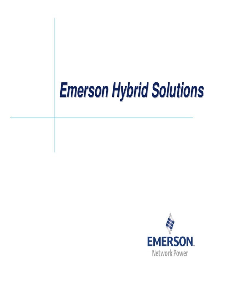 Emerson Hybrid Presentation | PDF | Hybrid Vehicle | Energy Technology