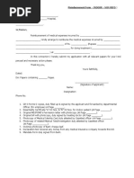 Form Medical Reimbursement Claim | PDF | Affidavit | Hospital