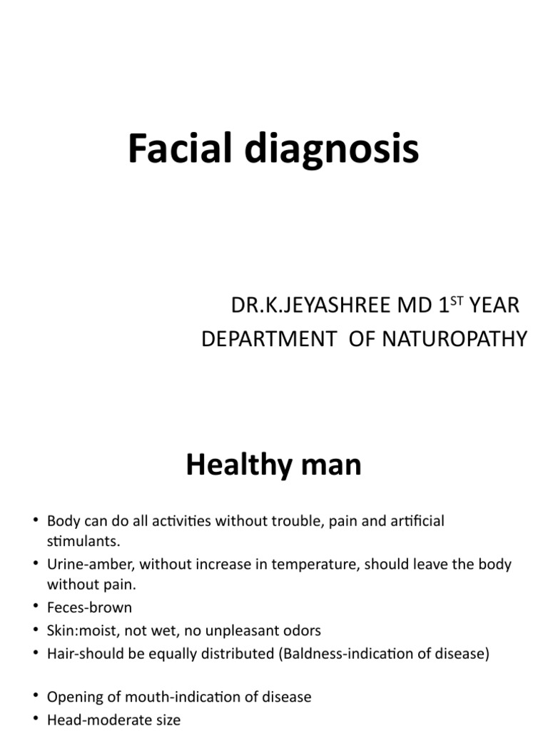 Facial Diagnosis | PDF | Human Nose | Epidemiology