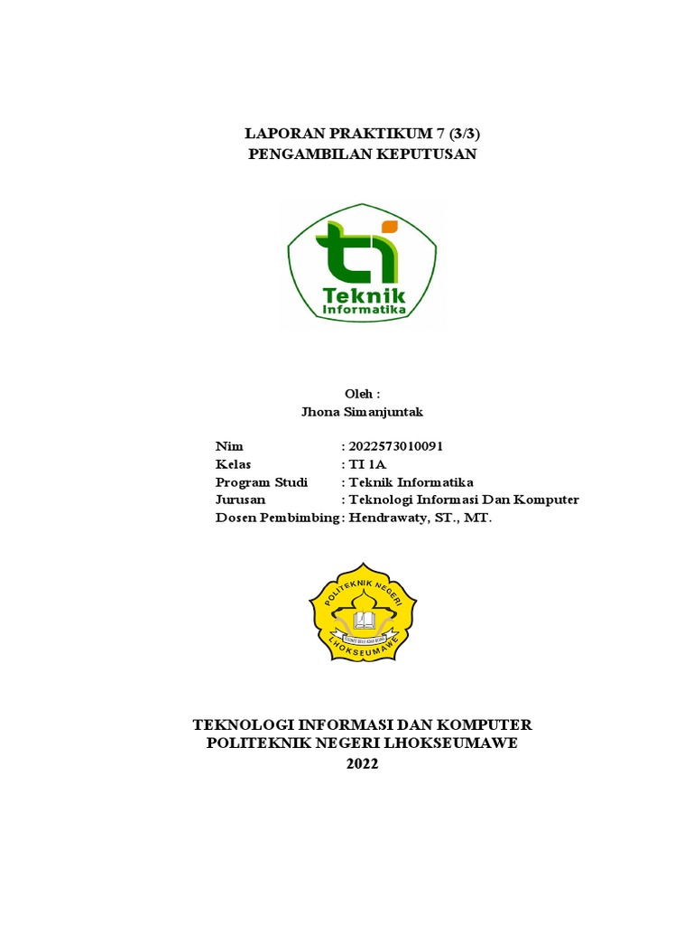 Laporan Resmi Praktikum 7 | PDF