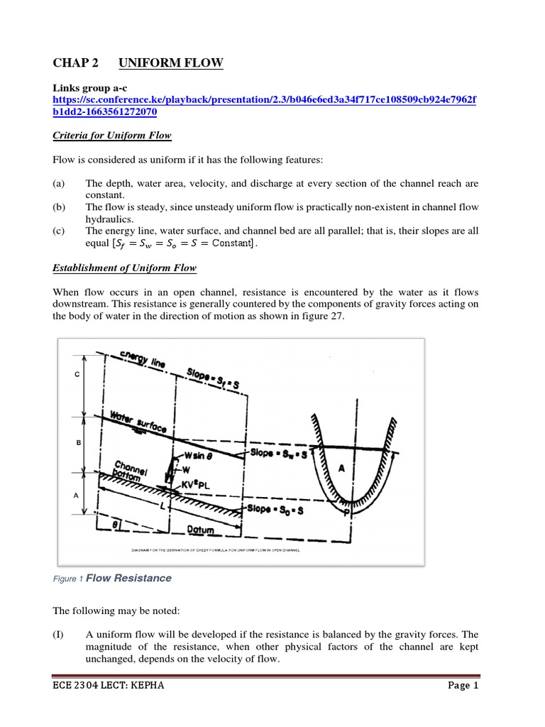 Understanding Uniform Flow in Channels | PDF | Fluid Dynamics | Soft Matter