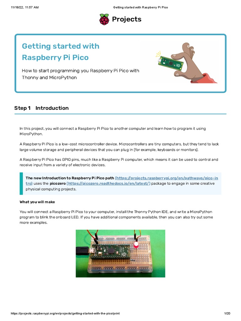 Getting Started With Raspberry Pi Pico | Download Free PDF | Raspberry ...