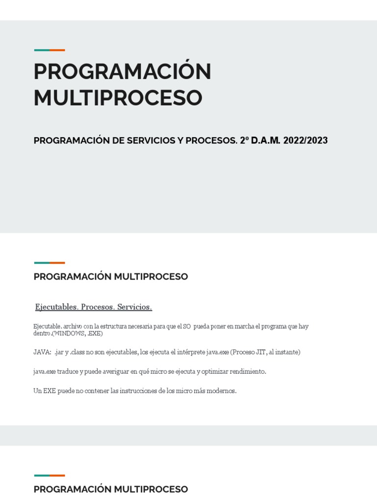 Programación Multiproceso | PDF | Proceso (Computación) | Hilo ...