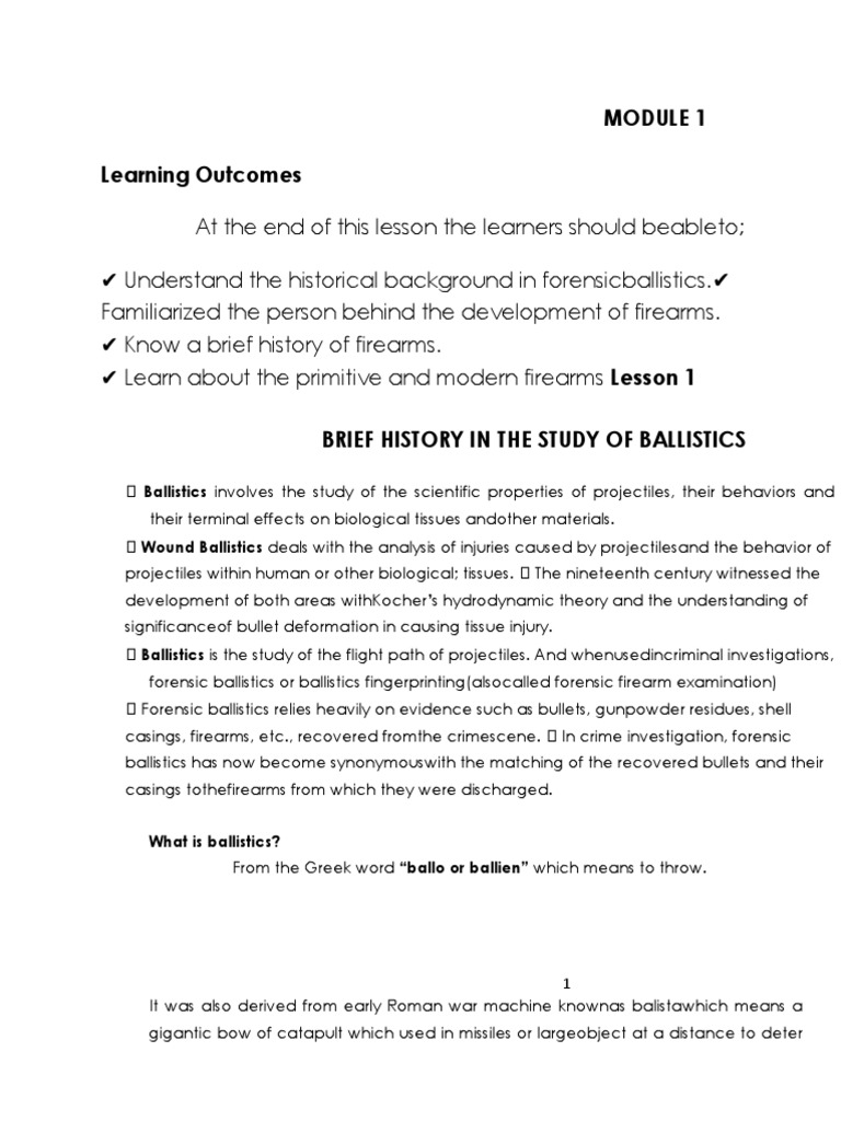 BALLISTICS | PDF | Firearms | Ballistics