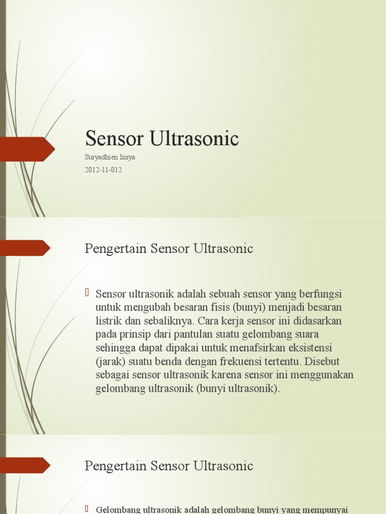 Panduan Lengkap Sensor Ultrasonic | PDF | Ilmu Sosial | Kesehatan Holistik