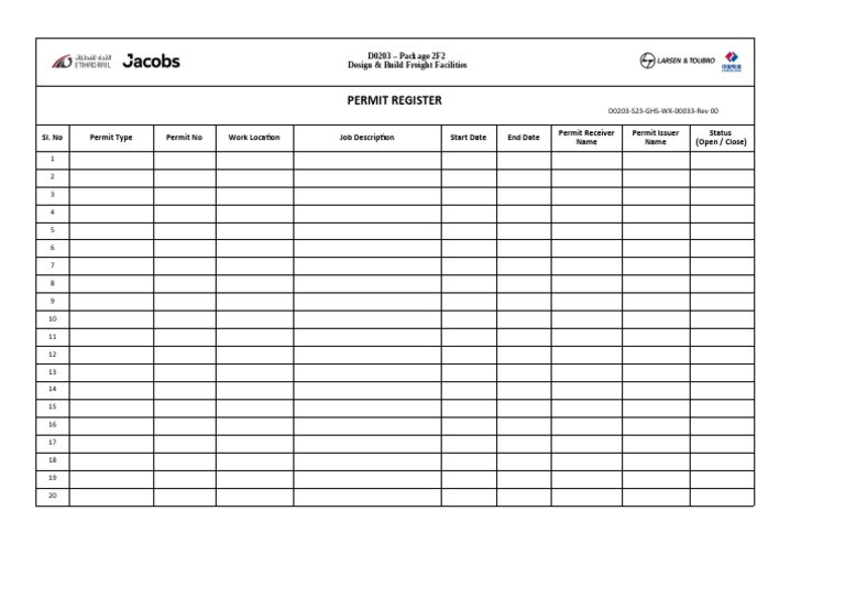 Permit Register | PDF