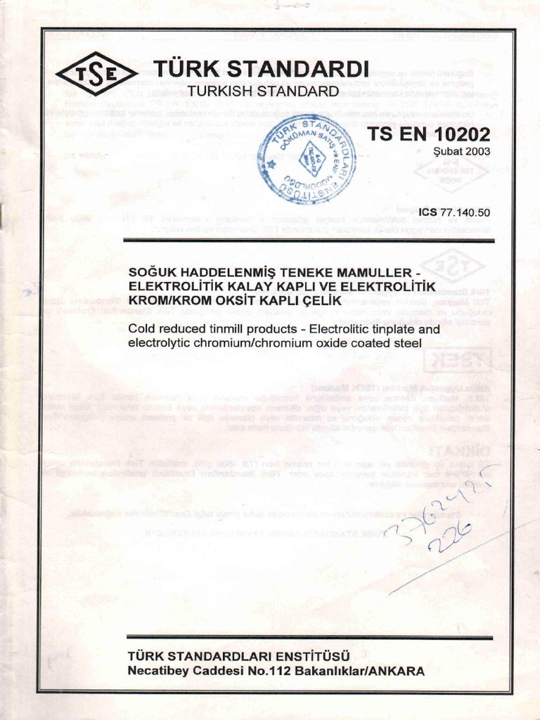 TS en 10202 | PDF
