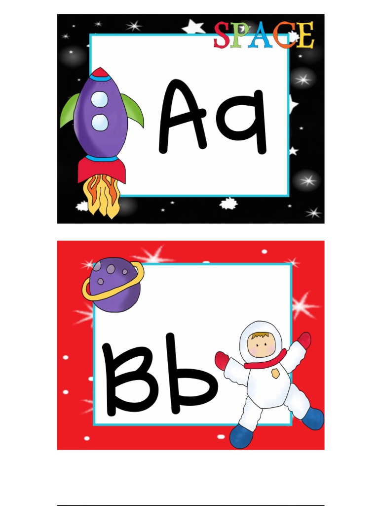 Space Word Wall Cards