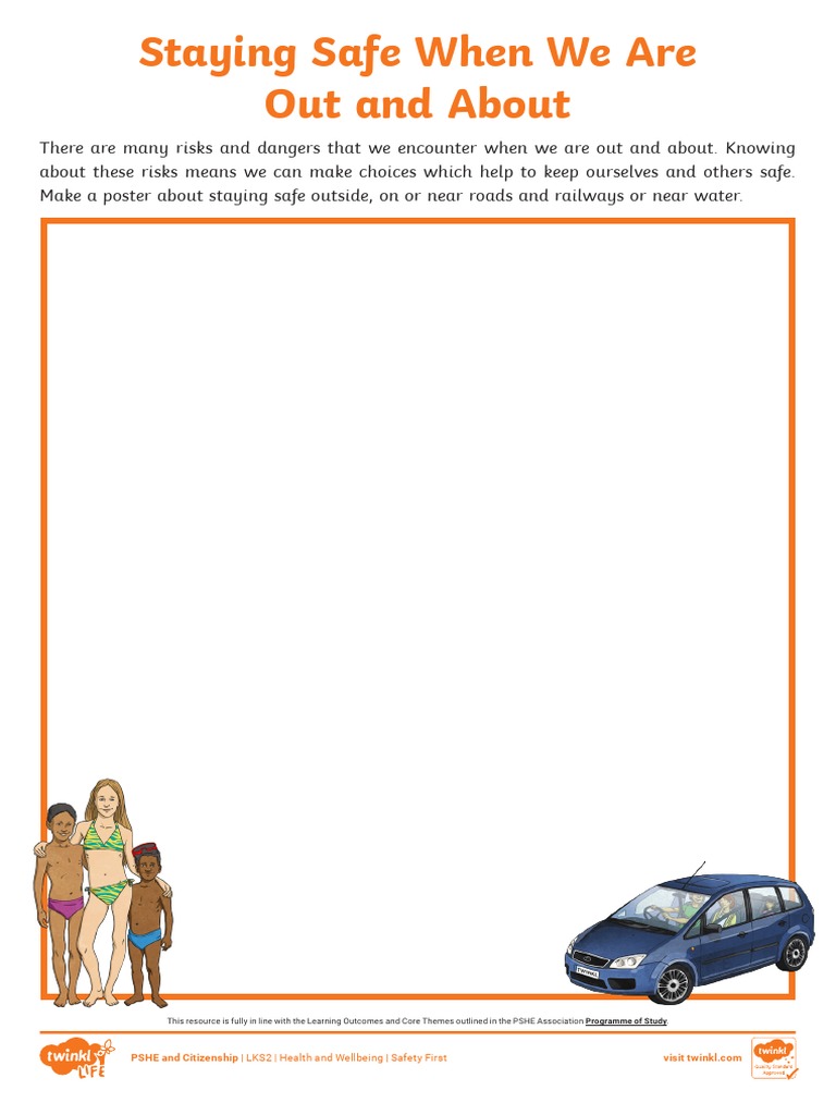 Staying Safe When We Are Out and About Activity Sheet | PDF