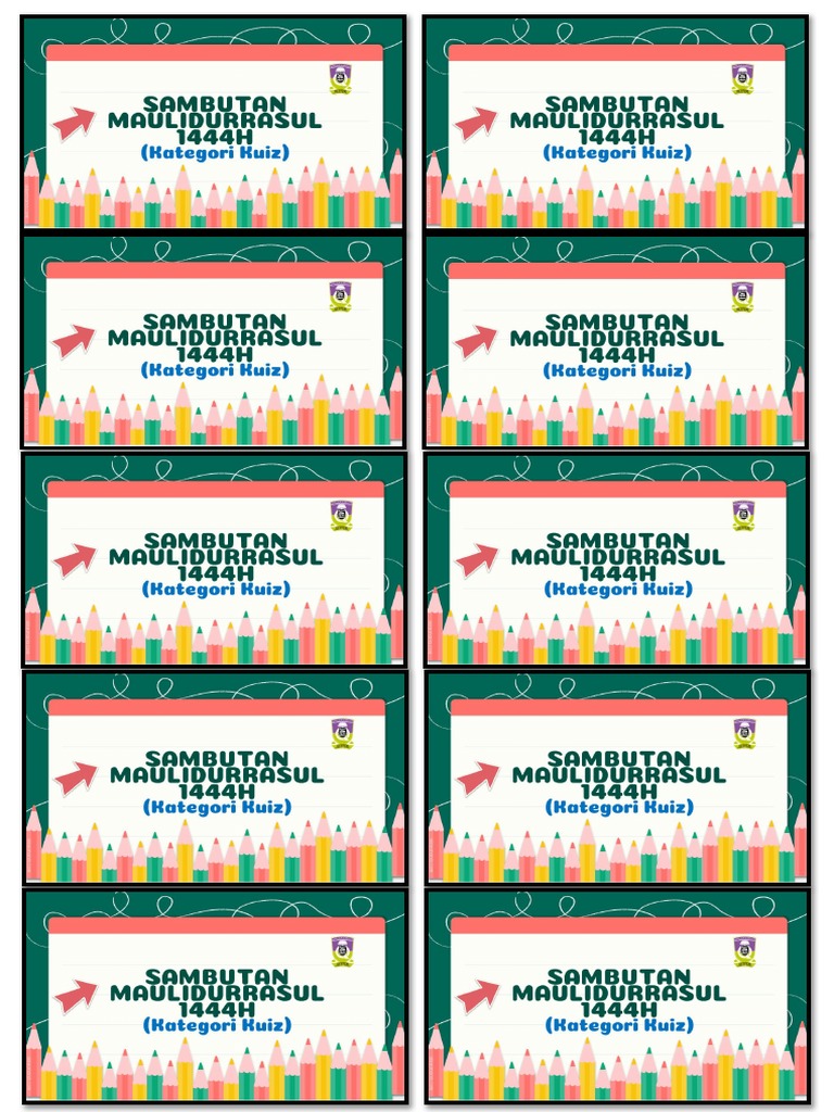 Label Hadiah Maulud | PDF