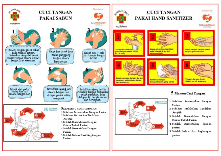 Stiker Cuci Tangan Pakai Sabun | PDF