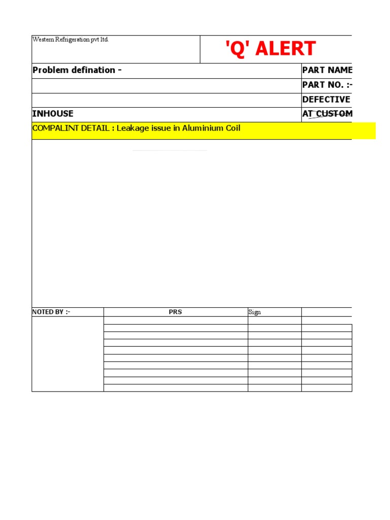 Q Alert - Table Top Front | PDF