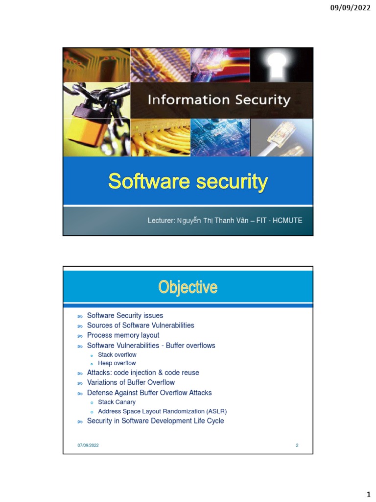 Chapter 3 - Software Security | PDF | Pointer (Computer Programming) | Computer Engineering