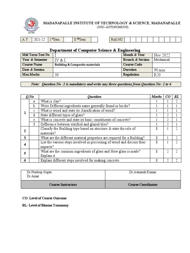 BMC Set-I | PDF | Technology & Engineering
