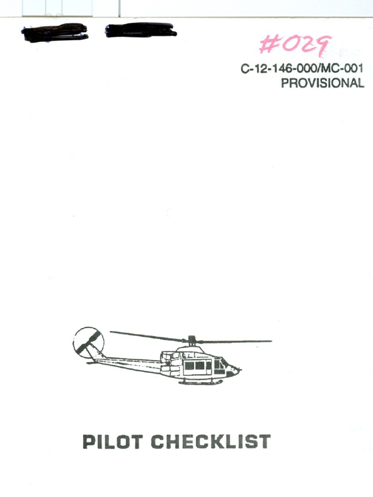 Pilot Checklist Complete | Helicopter Rotor | Thermostat