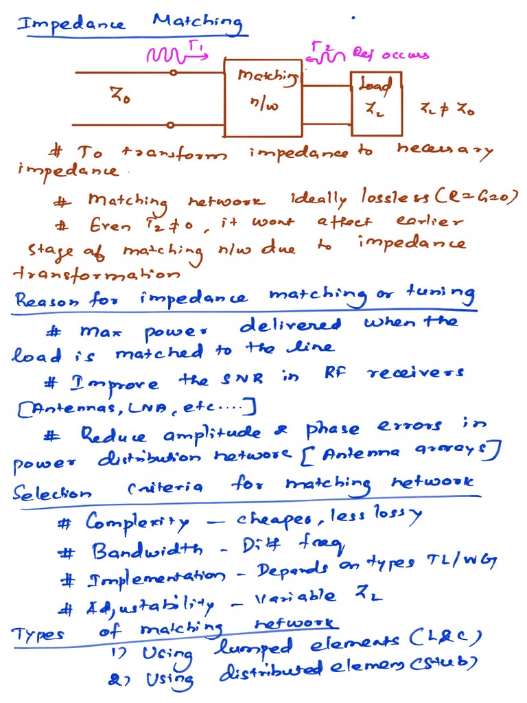 Impedance Matching Using Stub | PDF
