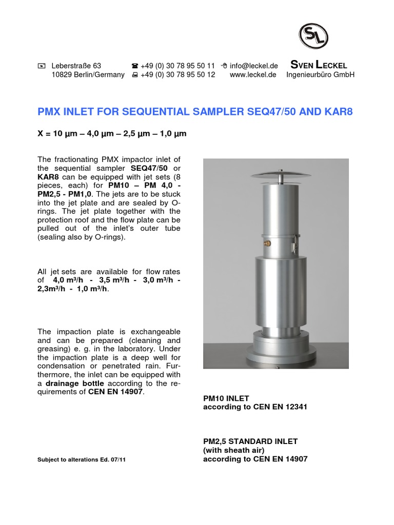 PMX INLET SEQ_E | PDF