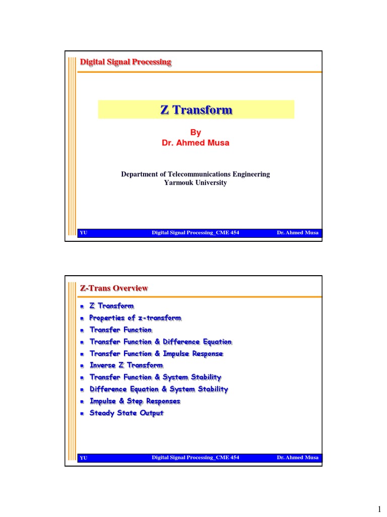 DSP - Lecture - Chap 3 | PDF | Analysis | Algorithms DSP - Lecture - Chap 3 | PDF | Analysis | Algorithms