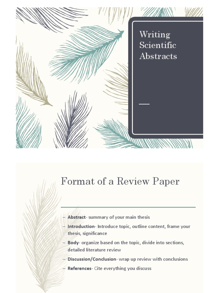 Writing Abstract A Scientific Paper | PDF | Abstract (Summary) | Usability