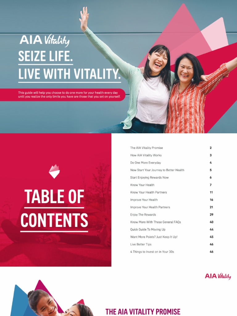 AIA Vitality Handbook | PDF | Health Sciences