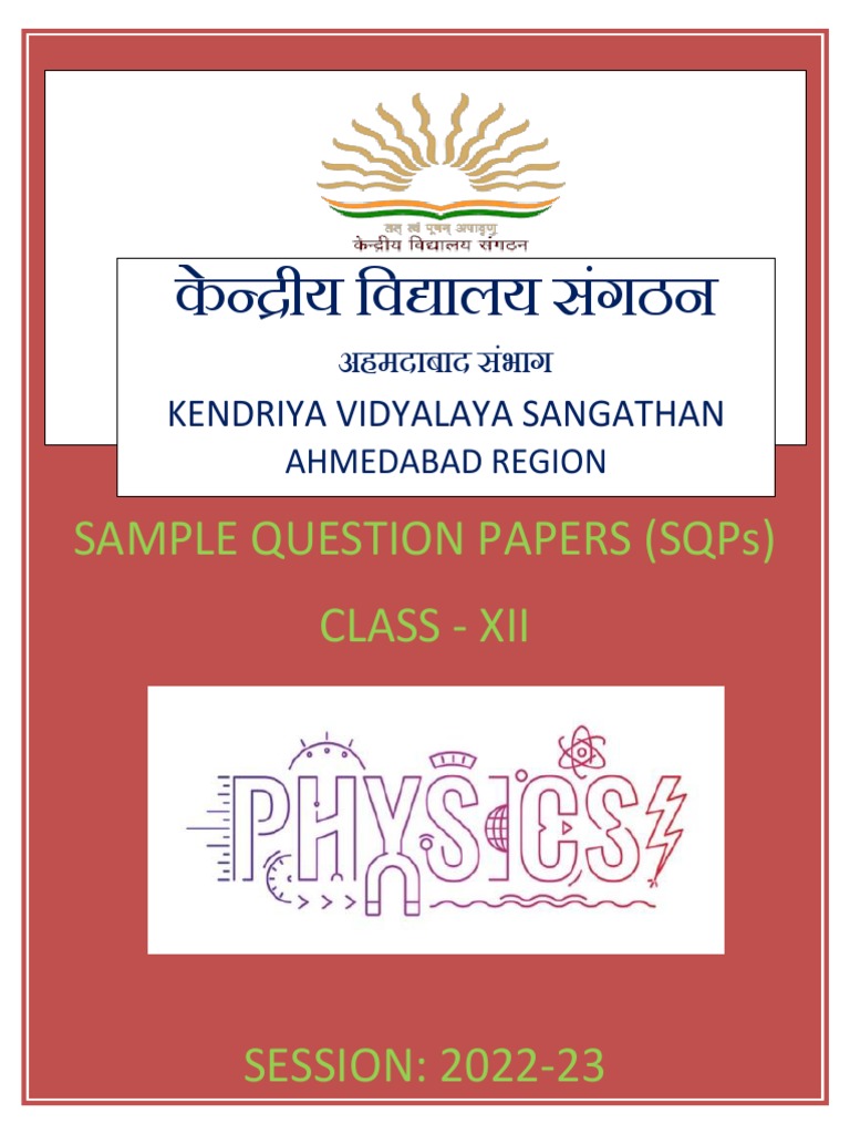 10 - Sample Question Papers (SQPS) of Physics With Bps & Mss - Session - 2022-23. | PDF | P–N ...