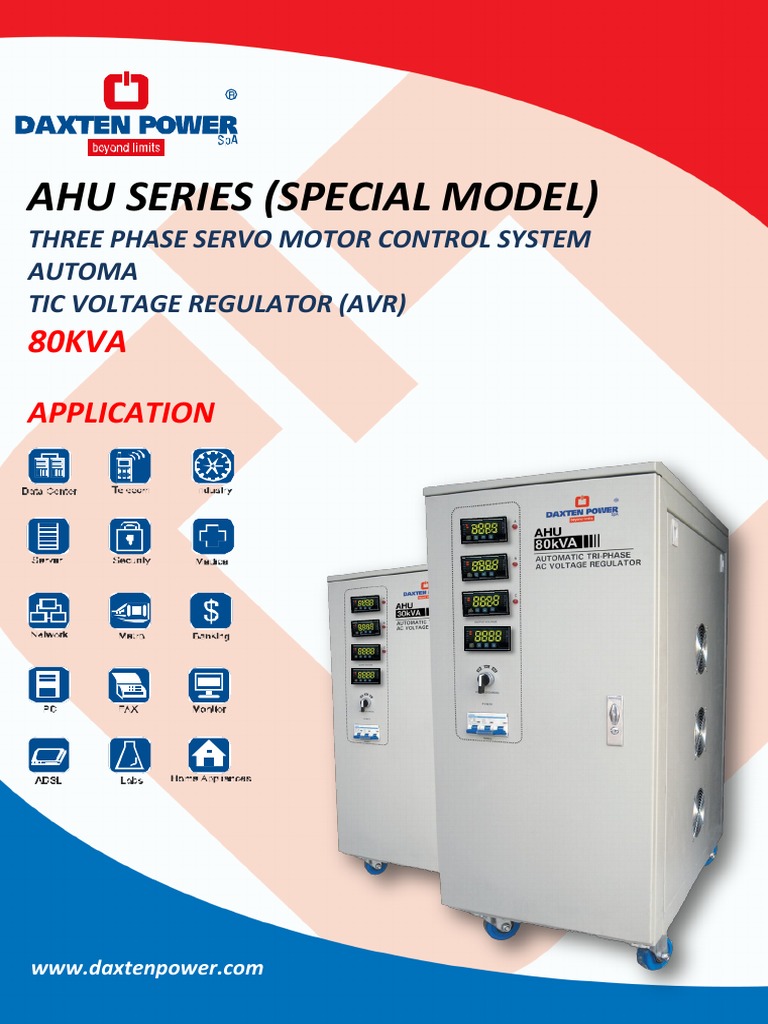 80KVA Three Phase Servo Motor AVR | PDF