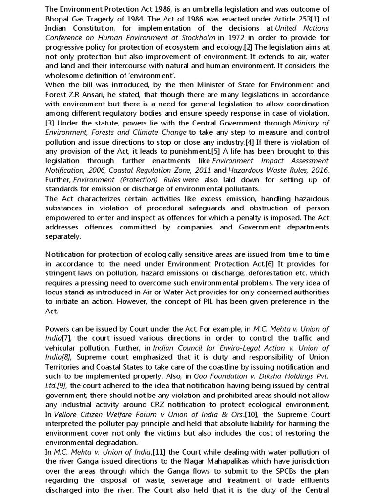 Environment Protection Act 1986 | PDF | Environmental Protection | Crimes