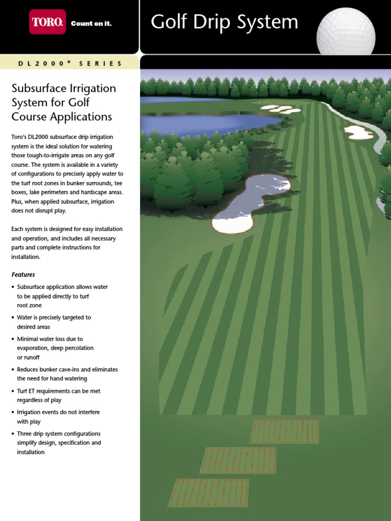 Golf Drip Kit Brochure | PDF | Irrigation | Valve