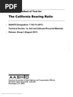 AASHTO T-193 California Bearing Ratio (CBR) PDF | PDF