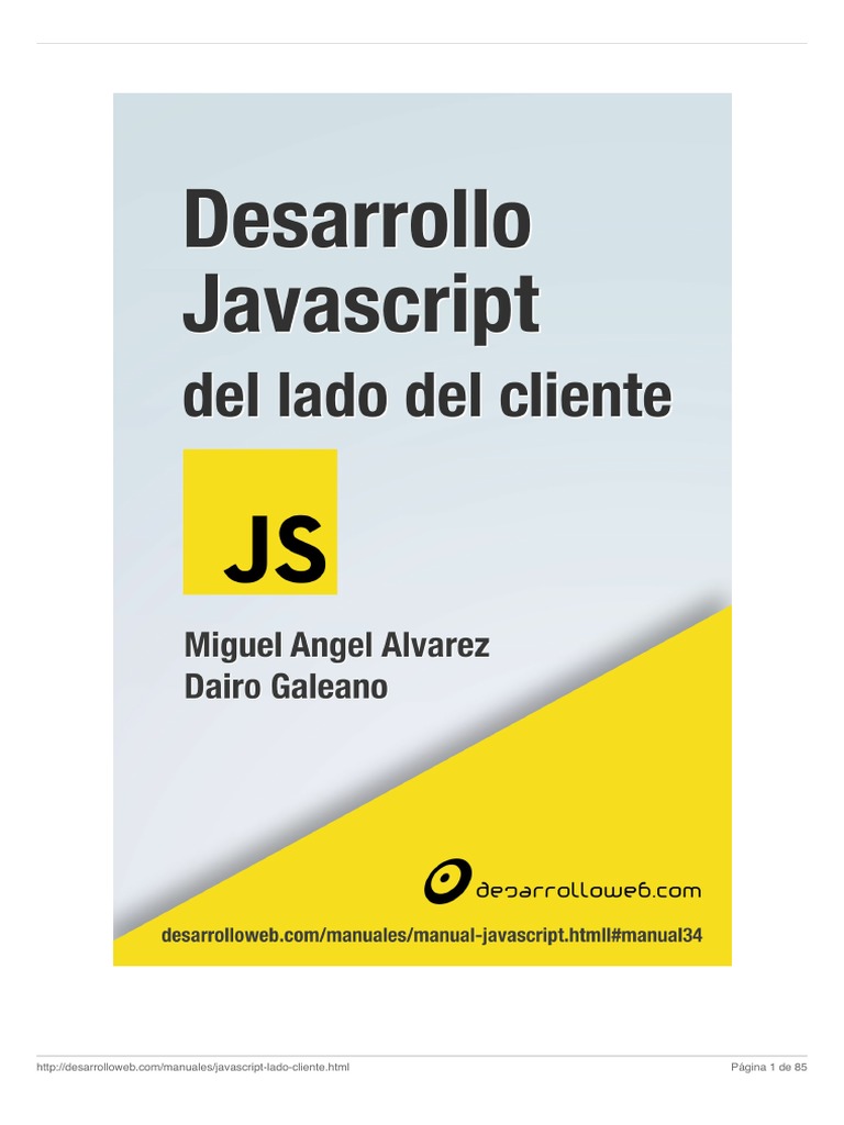 Manual de Javascript para Desarrolladores | PDF | Modelo de objeto de documento | Script Java