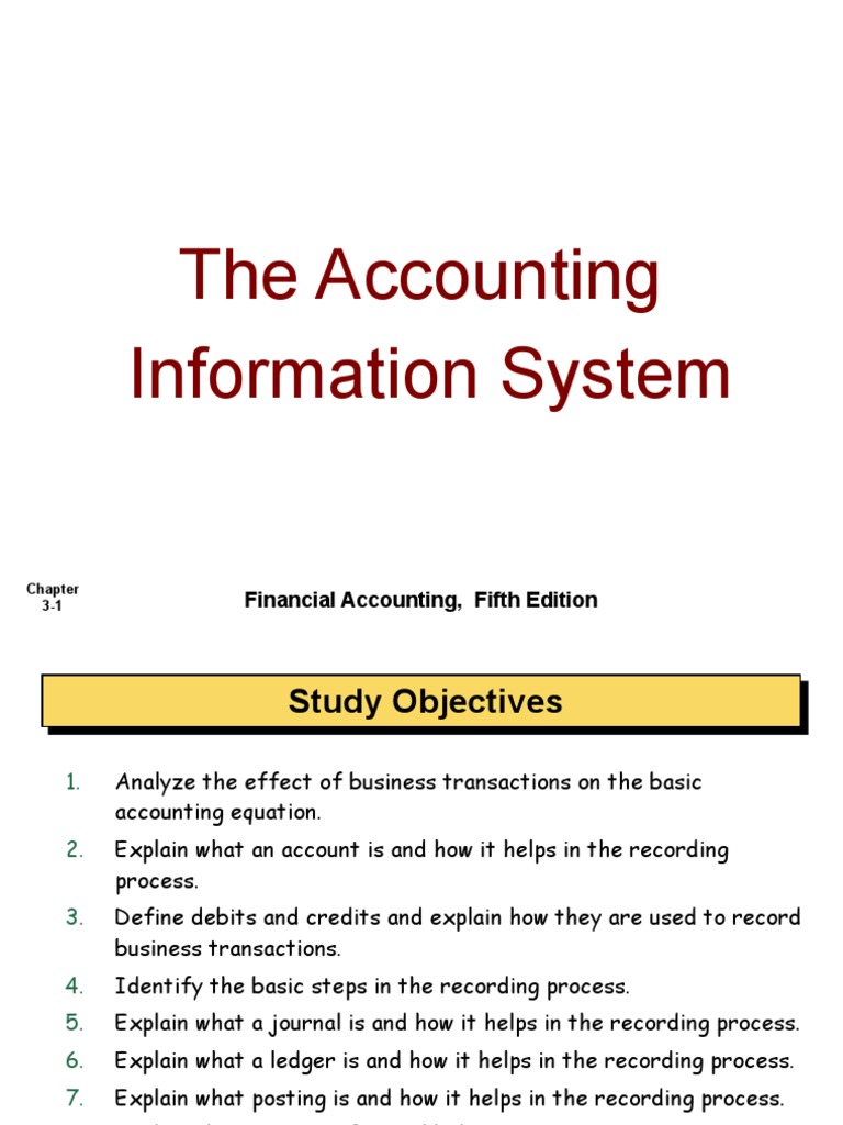 Accounting Information System MBA Lecture 2 | PDF | Debits And Credits ...